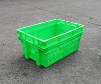 China Plastic Vegetable Crate And Fruit Storage Container Space-Saving OEM Folding Basket for sale