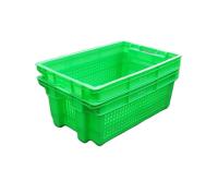 China Vented Box Turnover Crate for Agriculture Vegetables Fruits Seafood Storage Foldable for sale