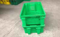 China Vented Box Turnover Crate for Agriculture Vegetables Fruits Seafood Storage Foldable for sale