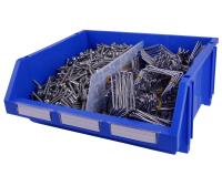 China Multi Function Hanging Bins Plastic Storage Bins Custom Logo Industrial Stacking Box for sale
