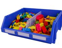 China Multi Function Hanging Bins Plastic Storage Bins Custom Logo Industrial Stacking Box for sale