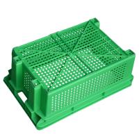 China Vegetable Collapsible Moving Folding Crate Plastic Storage Box Industrial Stackable Folding for Transport for sale