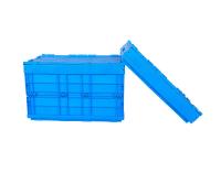 China Logistics Storage Solution Rectangle Solid Wall Tote Bins with Lid and PE/PP Material for sale
