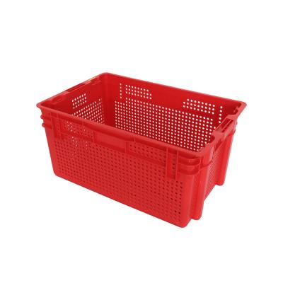 China 640*420*305mm Poultry Plastic Transport Crate for Safe and Convenient Chicken Handling for sale