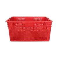 China 640*420*305mm Poultry Plastic Transport Crate for Safe and Convenient Chicken Handling for sale