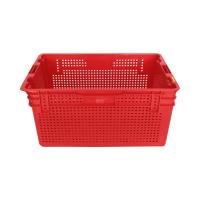 China 640*420*305mm Poultry Plastic Transport Crate for Safe and Convenient Chicken Handling for sale