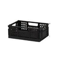 China Collapsible Bins Plastic Storage Basket Mesh Style Household Folding Storage Container for sale
