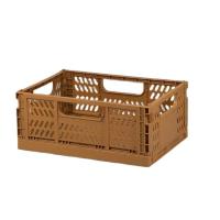 China Collapsible Bins Plastic Storage Basket Mesh Style Household Folding Storage Container for sale