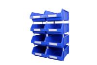 China Wall Mount Home Storage Bins Stackable Plastic Shelf Box for Workbench Efficiency for sale