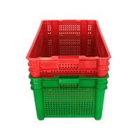 China Plastic Crate Stackable Heavy Duty and Eco-Friendly for Logistic Transport Efficiency for sale