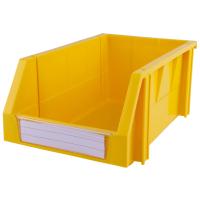 China Customer Logo Solid Box Stackable Plastic Shelf Bin for Workshop Storage in Warehouse for sale