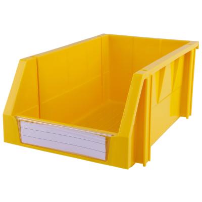 China Customer Logo Solid Box Stackable Plastic Shelf Bin for Workshop Storage in Warehouse for sale