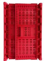 China PE/PP Orange Plastic Fridge Food Storage Bins The Perfect Addition to Any Kitchen for sale