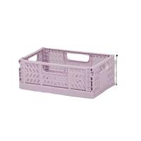 China PP Collapsible Storage Crate for Home Kitchen Foldable Plastic Crate on Office Desk for sale