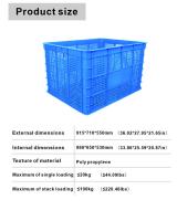 China Logistic Storage Plastic Crate For Breeding Turtles And Fish HDPE Material for sale