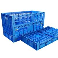 China Mesh Style Foldable PP Plastic Egg Crate for Transportation in Poultry Meshy Box Design for sale