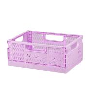 China Storage Turnover Plastic Folding Crate Versatile Solution for Home Office and Industry for sale