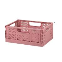 China Desktop Folding Collapsible Storage Crate for Home Small Organizer in Sample Style for sale