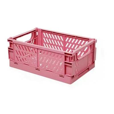 China Convenient Mesh Plastic Crates for Office Desk Stackable and Blue NO Foldable Design for sale