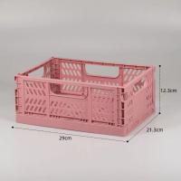 China Convenient Mesh Plastic Crates for Office Desk Stackable and Blue NO Foldable Design for sale