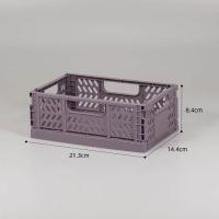 China Convenient Mesh Plastic Crates for Office Desk Stackable and Blue NO Foldable Design for sale