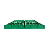 China Collapsible Stackable PP Mesh Moving Storage Plastic Foldable Crate Certificate ISO9001 for sale