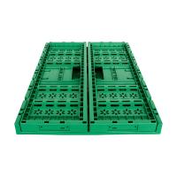 China Collapsible Stackable PP Mesh Moving Storage Plastic Foldable Crate Certificate ISO9001 for sale