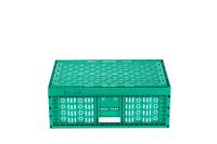 China PP/PE Stackable Folding Plastic Crate for Storage of Vegetables and Fruits 600*400*225mm for sale