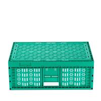 China Plastic Products Transport Folding Mesh Steel Crate with Heavy Duty Welded Structure for sale
