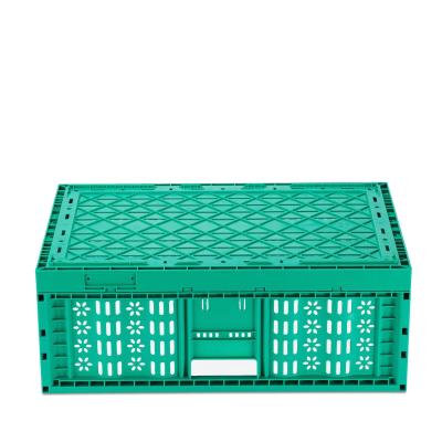 China Plastic Products Transport Folding Mesh Steel Crate with Heavy Duty Welded Structure for sale