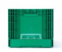 China Customized Logo Bule Transportation Box Folding Plastic Collapsible Moving Container for sale