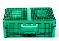 China Customized Logo Collapsible Crate for Warehouse Storage of Fruits and Vegetables for sale