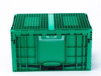 China Customized Logo Collapsible Crate for Warehouse Storage of Fruits and Vegetables for sale