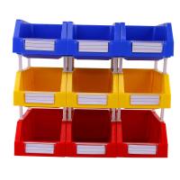 China Customized Color Plastic Workbench Bins Stacking Organizer Container for Hanging Storage for sale