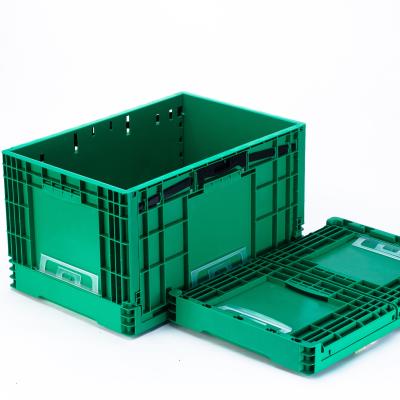 China Blue Folding Container Collapsible Plastic Crate for Versatile Storage Solutions for sale