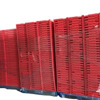 China Transport Plastic Crates Plastic Vegetable Fruits Foldable Solid Box Vented Crate Basket for sale