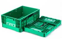 China Collapsible Mesh Style Double Open Plastic Storage Box for Easy Storage and Transport for sale