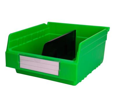 China Solid Plastic Nesting Bin Storage Tray with Divider Industrial Warehouse Storage Solution for sale