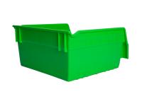 China Solid Plastic Nesting Bin Storage Tray with Divider Industrial Warehouse Storage Solution for sale