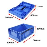 China Recyclable Mesh Style Stackable Plastic Solid Box Attached Lid for Logistic Transport for sale