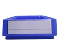China Convenient Solid Box Style Eco-friendly PP Stack Bin Tools Storage Shelf with Divider for sale
