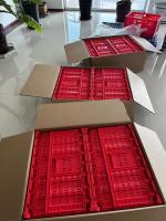 China Mesh Style Agriculture Foldable PP Crates for Fruit Mushroom Vegetables Storage Durable for sale