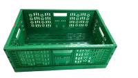 China PE/PP Foldable Collapsible Harvesting Crate Vegetable Basket Heavy Duty Big Plastic Crates for sale