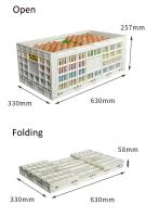 China Foldable PE Plastic Totes Container Heavy Duty Storage Solution with PE Material for sale