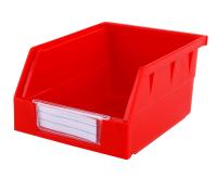 China Customized Logo Rectangle Office Organizer Bins PP Stackable Solid Boxes for Small Parts for sale