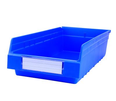 China Semi-open Front Plastic Toy Storage Crate with Foldable Shelf Eco-friendly and Durable for sale