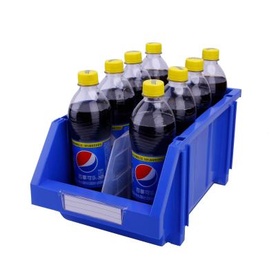 China Solid Box Warehouse Storage Open Front PP Bins for Stacking Bolts and Screws for sale