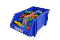 China Solid Box Warehouse Storage Open Front PP Bins for Stacking Bolts and Screws for sale