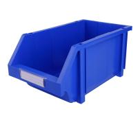 China Solid Box Warehouse Storage Open Front PP Bins for Stacking Bolts and Screws for sale