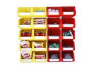 China 128x222x59mm Internal Size Industrial Plastic Shelf Bin for Easy Storage Solutions for sale
